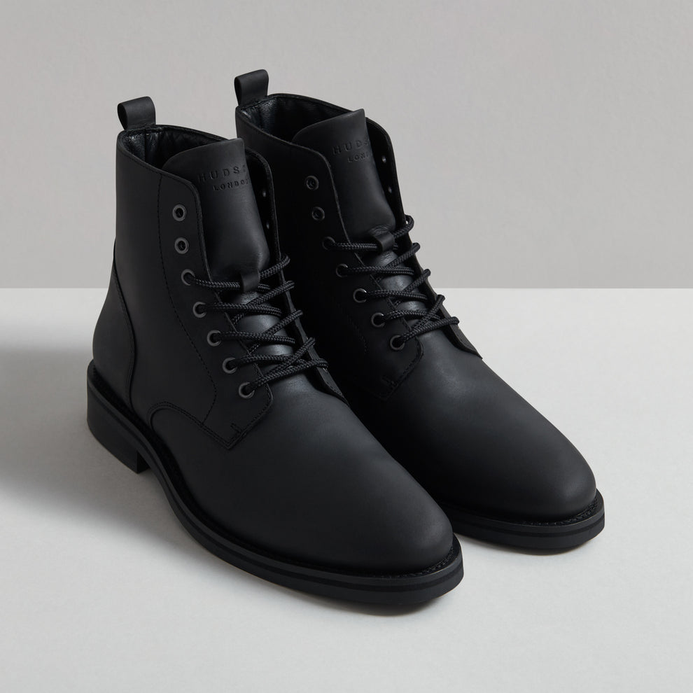ASPEN BLACK LEATHER BOOT – Hudson London