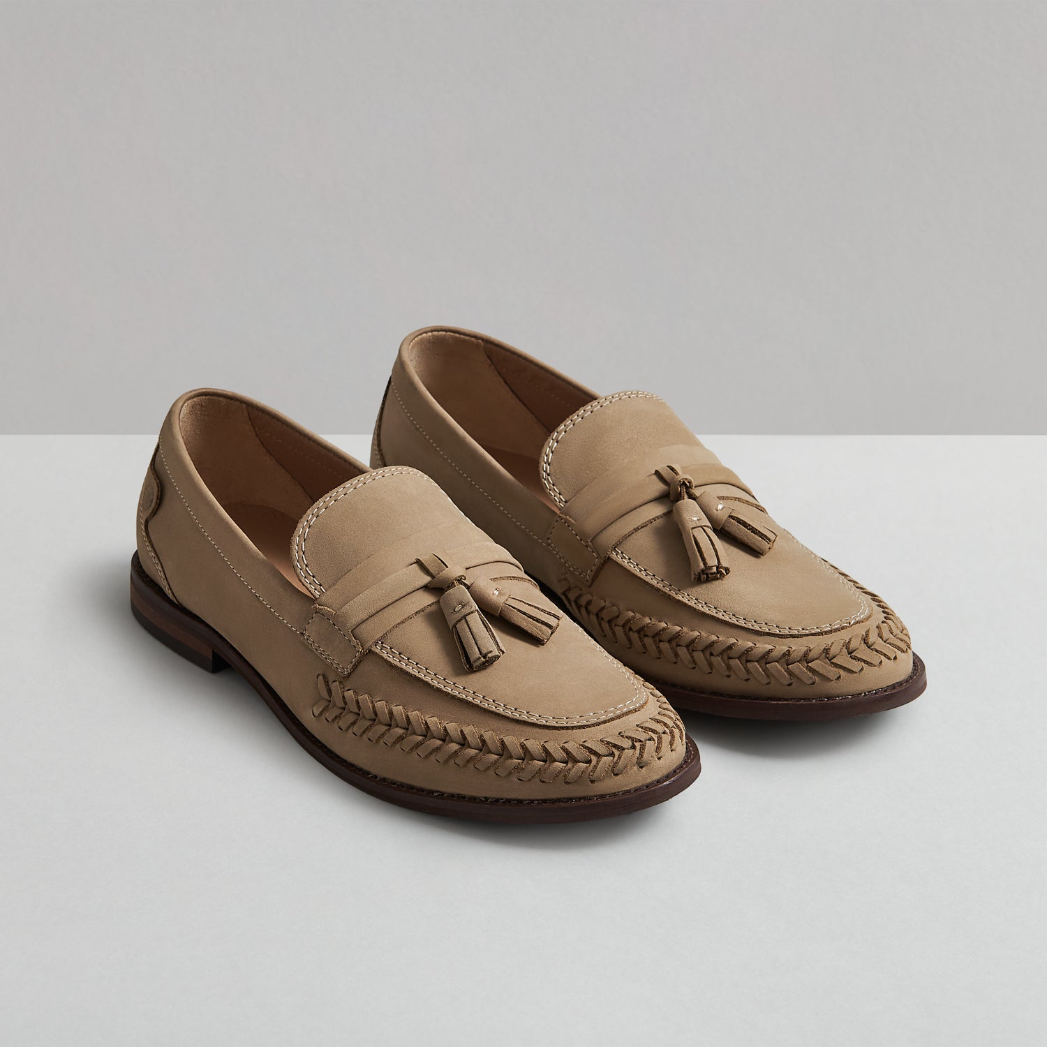 HALDON TAUPE NUBUCK LOAFER – Hudson London