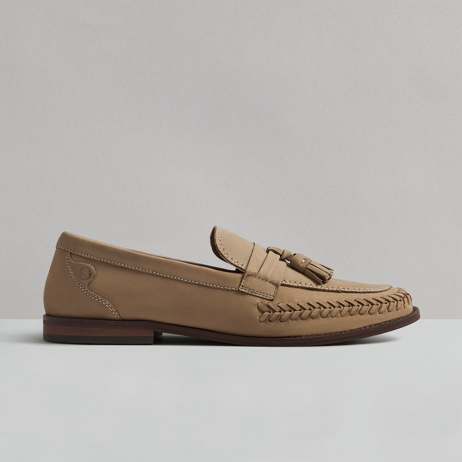 HALDON TAUPE NUBUCK LOAFER – Hudson London